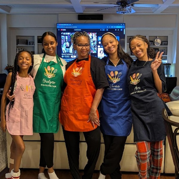 Mommy and Me Aprons, Matching Apron Set, Mama Head Chef, Mother Son ...