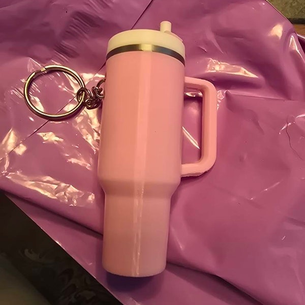 Miniature Stanley Tumbler Keychain Solid or With Removable Lid Lib Balm ...