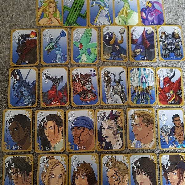 Triple Triad Mini Cards - FREE SHIPPING WORLDWIDE!!! - Etsy