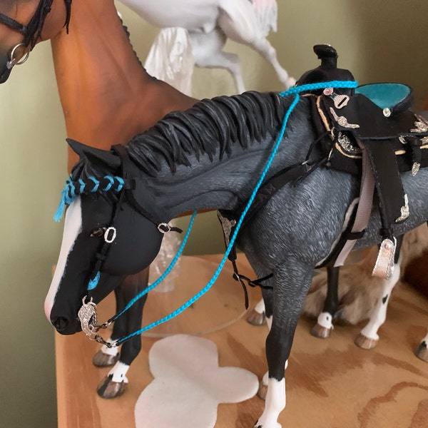 Braided Reins for Traditional Model Horses (1:9 Scale) - Etsy