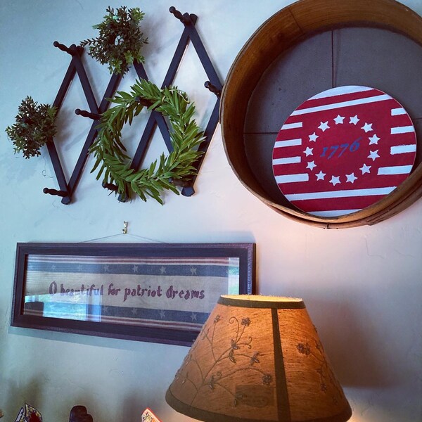 Betsy Ross Flag Stencil | 1776 Stencil | Patriotic USA Stencil | United ...