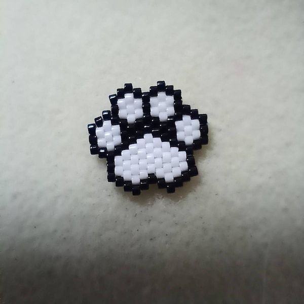 PDF Rainbow Pawprint Brick Stitch Pattern | Beading Pattern | Charms ...