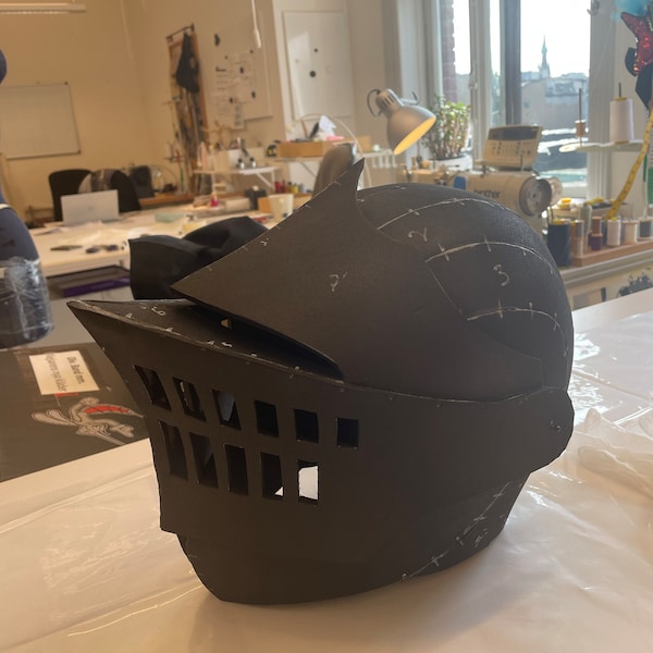 Elite Knight Helmet – Printable DIY EVA Foam Cosplay Pattern, Scalable ...