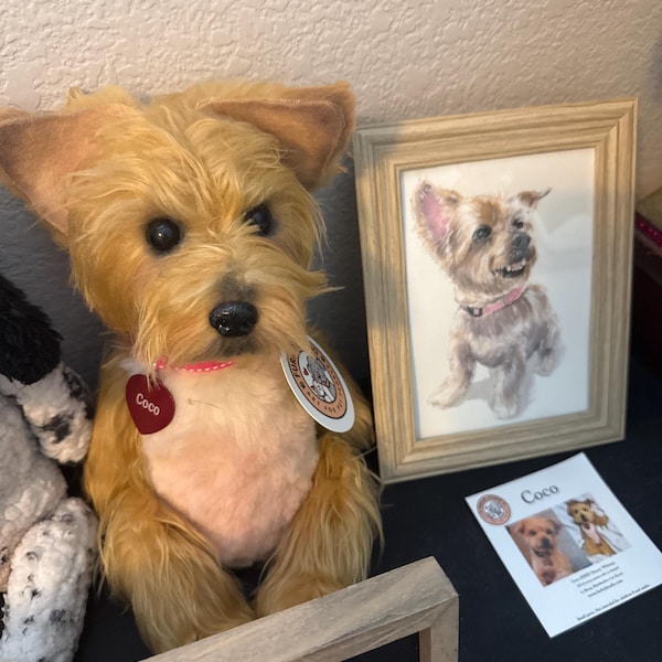 CUSTOM Yorkie Plush, Yorkie Replica, Yorkie Stuffed, Yorkie Plushie ...