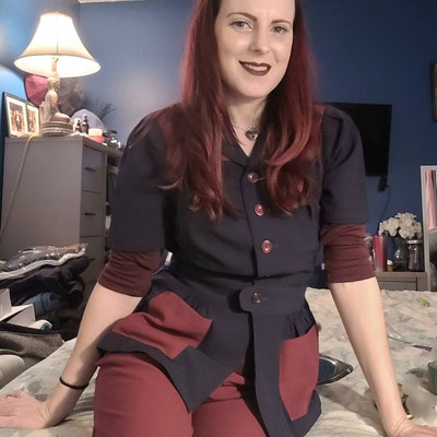 1940s 1950s Style Teatimer Tea Timer Blouse Tutti Frutti on - Etsy