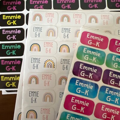 Daycare Pack of Custom Labels Set of 60 standard, Mini & Pacifier Baby ...