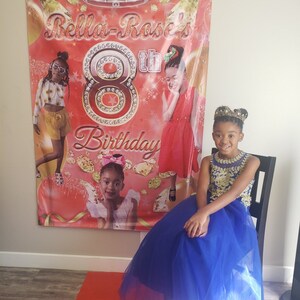 Royalty Backdrop Blue and Gold Backdrop 8X8 Photo Booth - Etsy