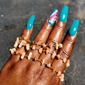 Set of 6 Gold Cowrie Shell Loc Rings Braid Rings Loc - Etsy