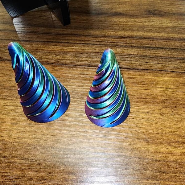 3D Printed Spiral Vortex Cone Fidget Toy, Hands-on, Multi-color - Etsy