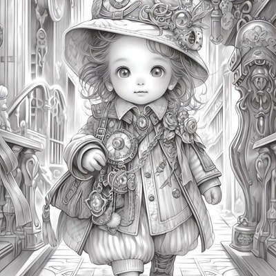 100 Windows to Another World Coloring Book Adult Coloring Pages ...