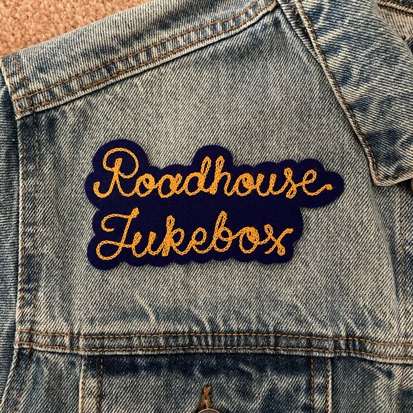 Custom Chainstitch Embroidered Name Patch, 'your Name' | Black, Green ...