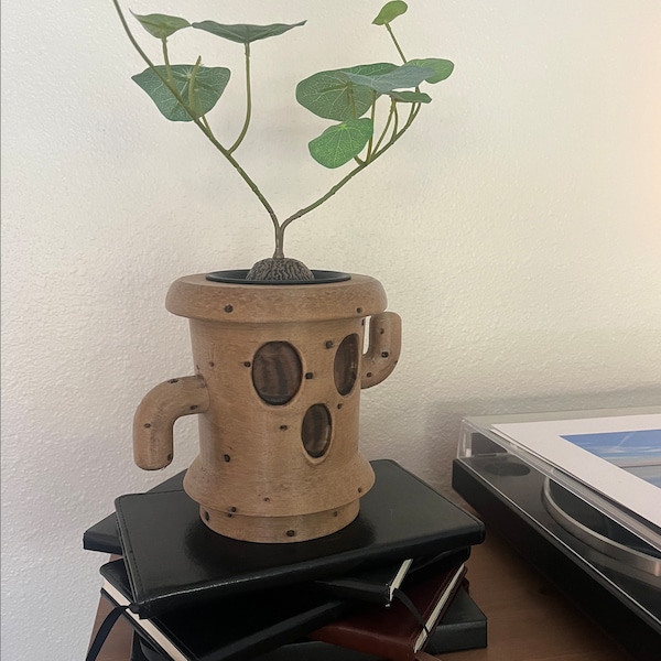 3D Printed Hand-painted Gyroid Lloid Succulent Planter Vase Inspired by ...