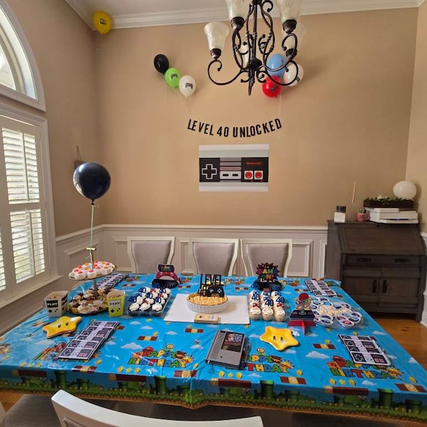 NES Style Controller Photo Prop Frame, Video Game Party Prop, Gamer ...