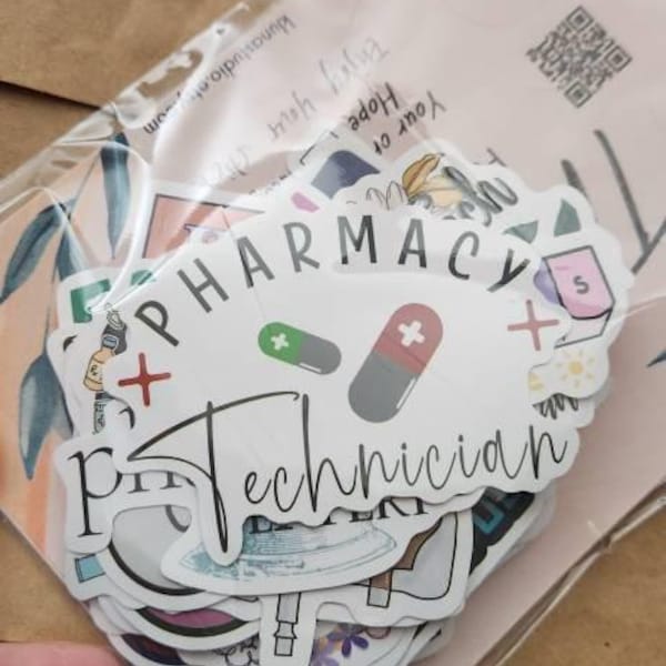 Any 10 Stickers, Choose Your Own Sticker Pack, Pharmacy Stickers ...
