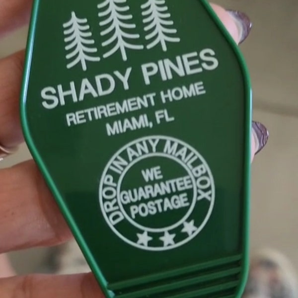 Golden Girls Shady Pines Keychain - FREE SHIPPING - Etsy