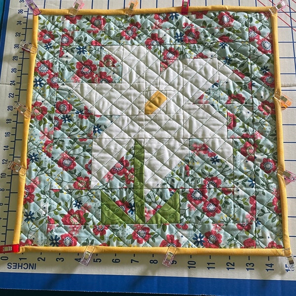 Easter Lily Quilt Block Pattern Spring Flower PDF- Instructions for 6 ...