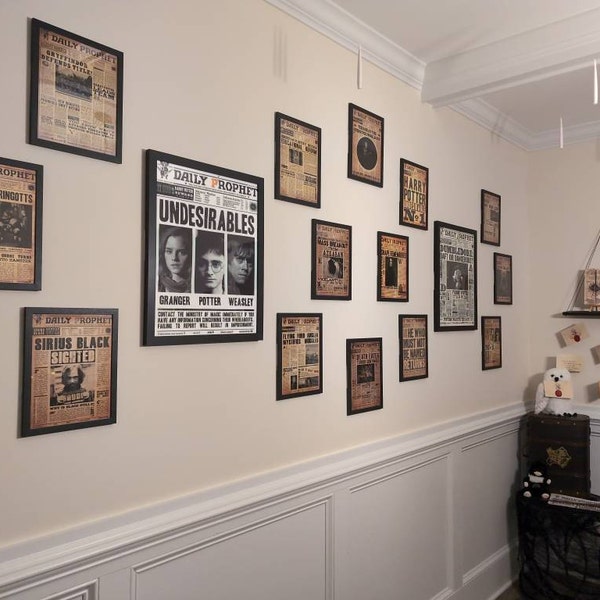 Printable PDF Set of 15 Wizard and Witch Portrait Gallery Wall Art ...