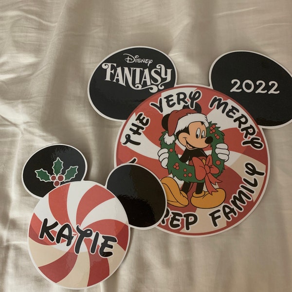 Very Merry Family Christmas Disney Cruise Door Magnet Set - Etsy