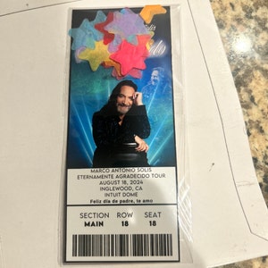 Physical Ticket Custom Personalized Laminated Concert Event Ticket ...