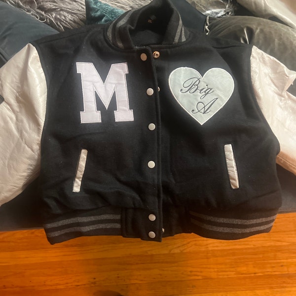 Letterman Baseball Varsity Jacket Cream Sleeves - Etsy