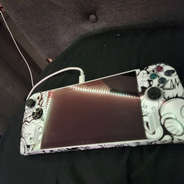 Abstract Black Asus Rog Ally Skin, Protective Rog Ally Console Case ...