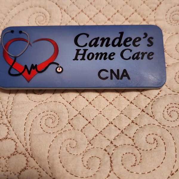 Vet Tech Name Tag, Magnetic Name Badge, Personalized Custom ID Tag for ...