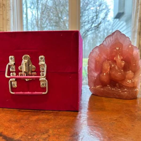 Natural Hand Carved Ruby Goddess Lakshmi Pendant Carving Crystal Art ...