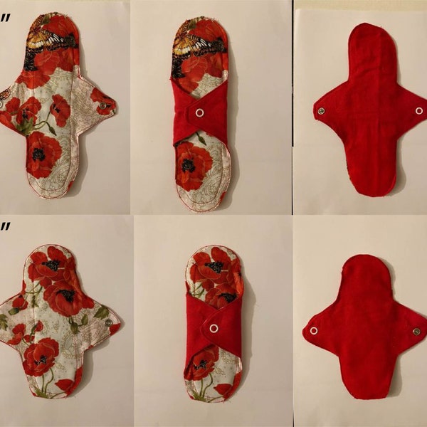 CIRC Straight Cloth Pad Pattern 2.5 Snapped Width Mix & Match Sewing ...