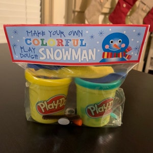 Instant Download PRINTABLE Play Dough Turkey Kit Bag Toppers Make Your ...