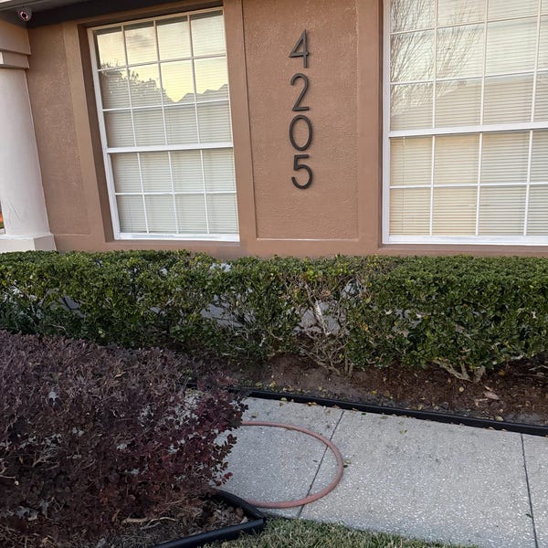 Floating House Numbers - 4 Inch White Metal Address Numbers - Etsy