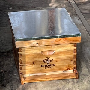 Bee Hive 10 Frame Langstroth 2 Deep Brood Boxes & 3 Medium Super Boxes ...