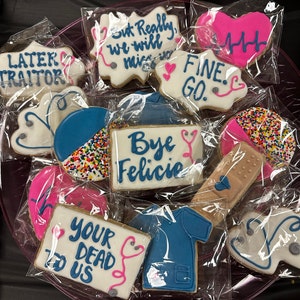 Goodbye and Good Luck Cookies 12 - Etsy