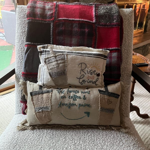 Shabby Farmhouse Pillow - Etsy