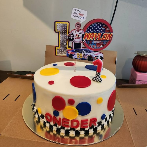 Talladega Nights: the Ballad of Ricky Bobby Custom Cake Topper Shaker ...