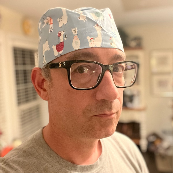 Scrub Cap Men, Skull Surgical Hat, Plain Nurse Caps, Stretchy Scrub ...