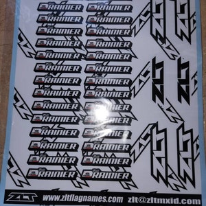 Mini Number Plate Decals Personalized Sheet of 11 Decals - Etsy