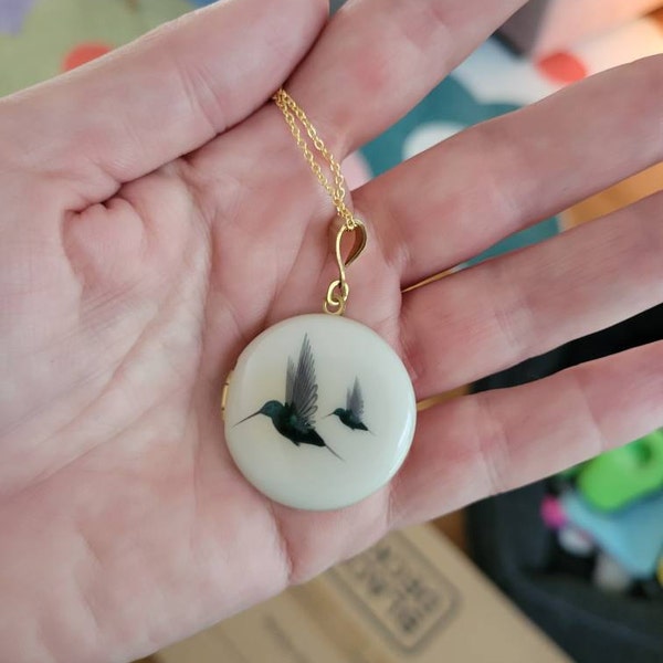 Gold Locket Necklace Custom Photo Lockets Gift for Her Minimalist ...