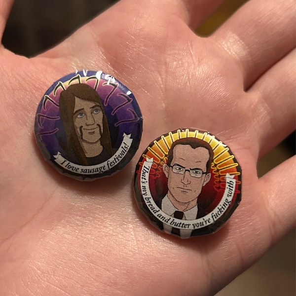 Charles Offdensen (CFO) 1 Inch Button Pins - 5 Types - Metalocalypse ...