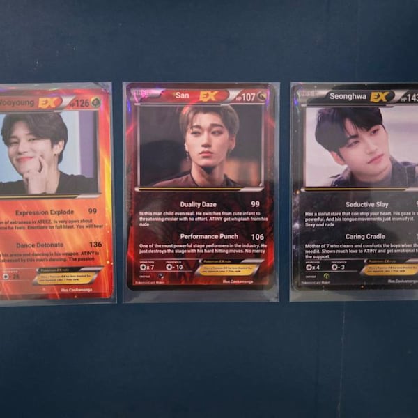 Monsta X Pokèmon Cards - Etsy