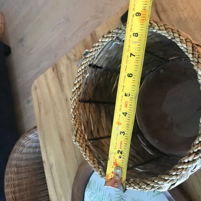 Boho Vintage Cat Tail Woven Plant Stand - Etsy