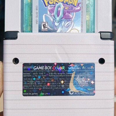 Holographic Pokémon Back Label for Gameboy Color Custom Pokémon ...