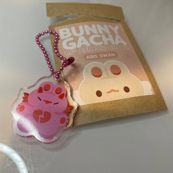 Bunny Gacha [series 1] Random Acrylic Keychain | Double-sided Kawaii ...