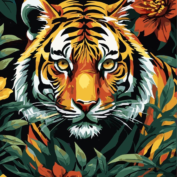 Color by Number Lion (6 Skill Levels) Digital Download | Printable ...