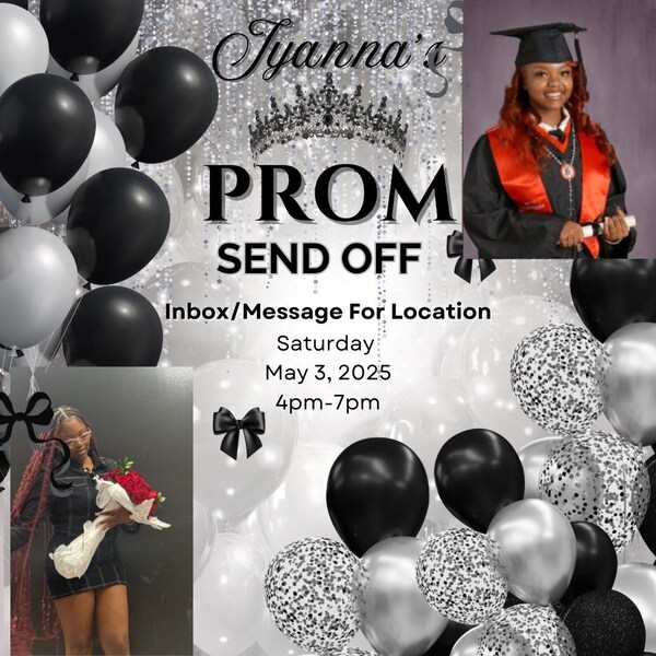 Prom Invitation Flyer, Prom Send-off Flyer, Prom Event Flyer, Prom ...