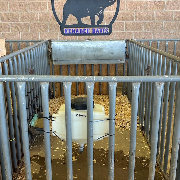 Custom Metal Livestock Sign: Personalized Farm Animal Pen Art - Etsy