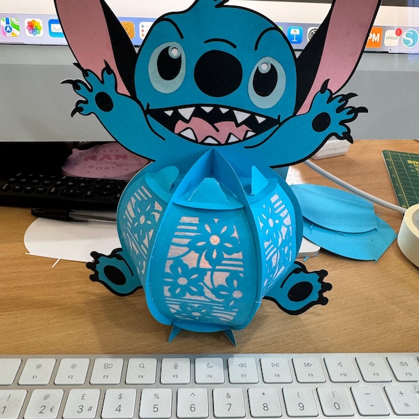 Stitch Lantern SVG, PDF, Studio Templates for Cricut, Scanncut, Cameo ...