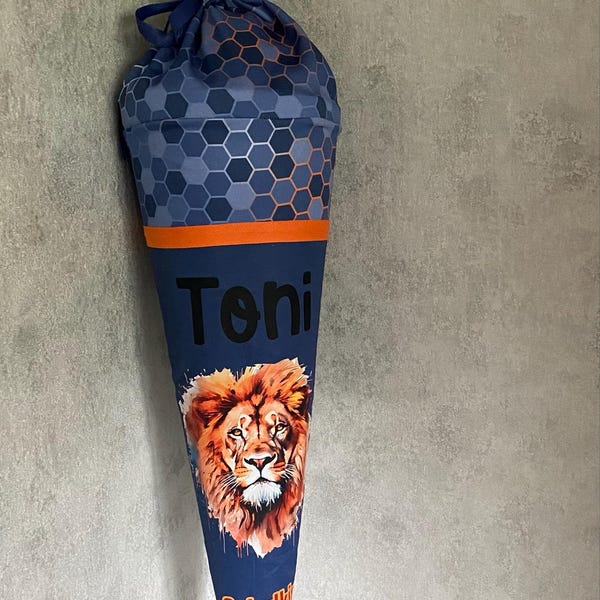 Drei Fragezeichen Schultüte, Zuckertüte 70cm Stoff, Name inklusive ...