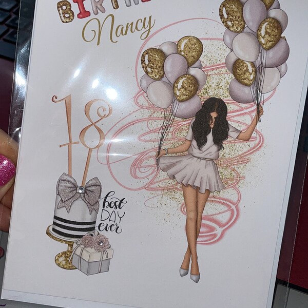 Personalised Birthday Card, Workout Birthday Card, Exercise Birthday ...