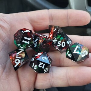 Purple Owl Dice Set Animal Inclusion Dice for D&D Bird Dice for ...