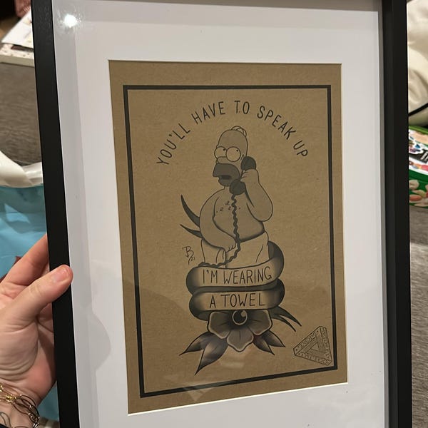 Nanalan “monster” Inspired Tattoo Flash Style High Quality A4 Print - Etsy